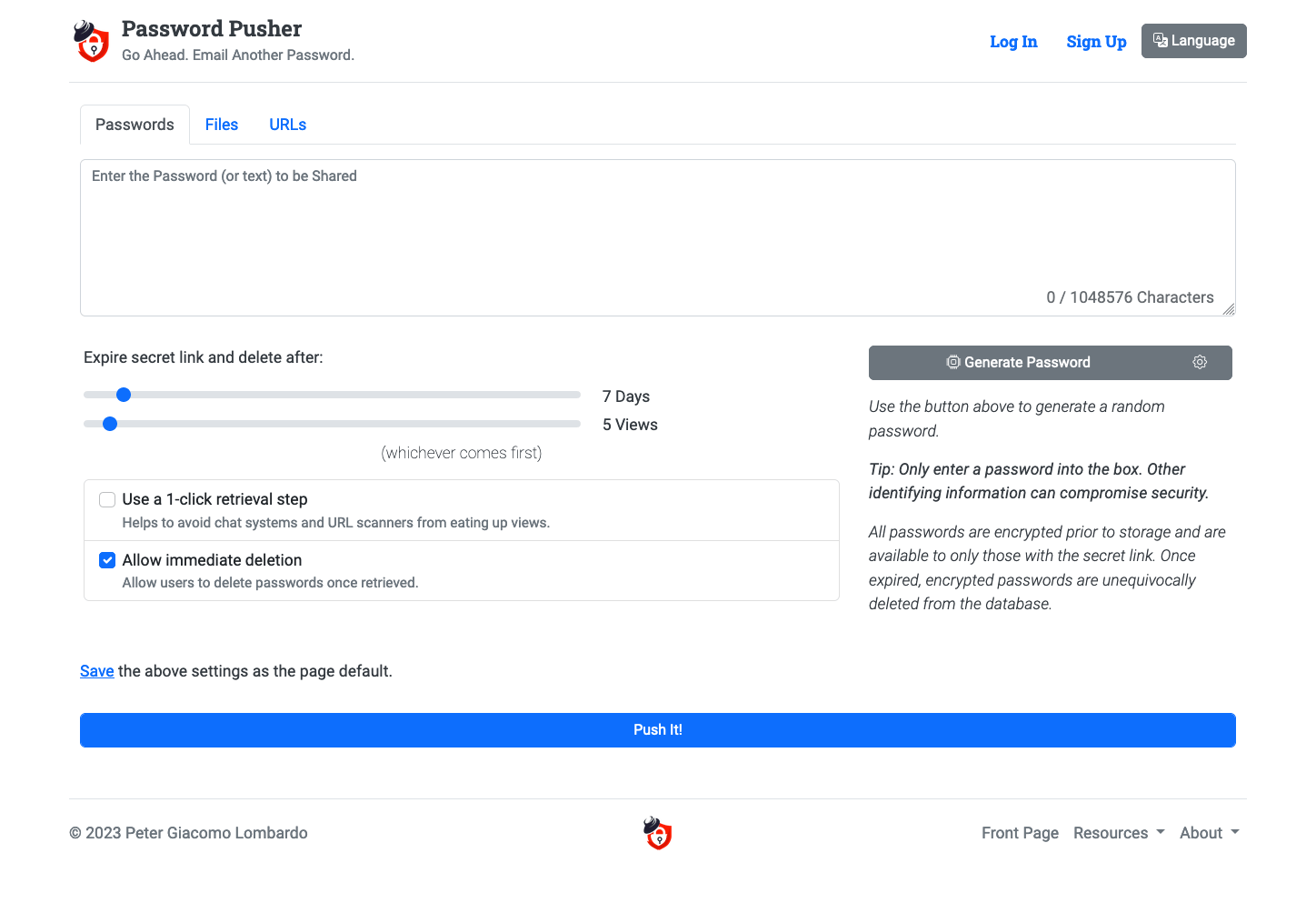 Rebranding Password Pusher | Password Pusher Documentation